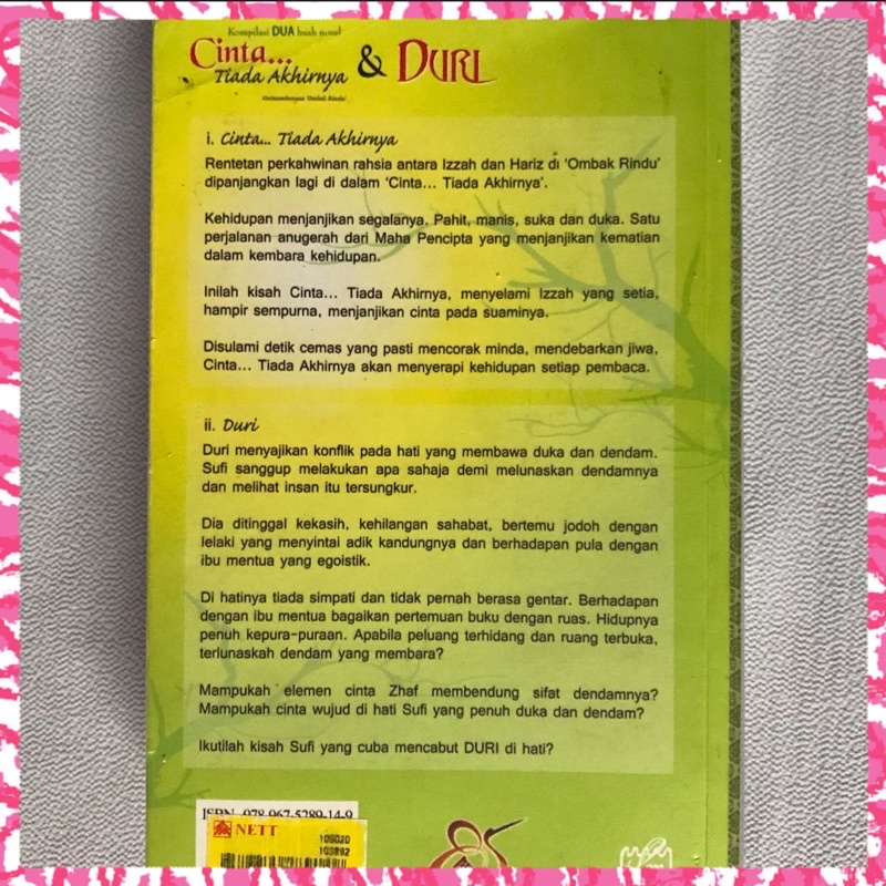 NOVEL MELAYU FAUZIAH ASHARI NORHAYATI BERAHIM CHINTA DIA PEREMPUANKU ...