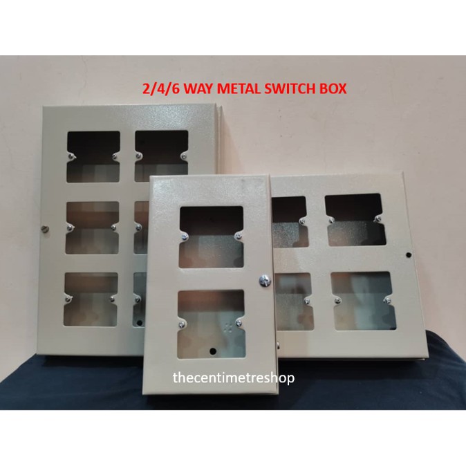 2/4/6 Way Socket Metal Switch Box Electrical /Empty Metalclad Board ...