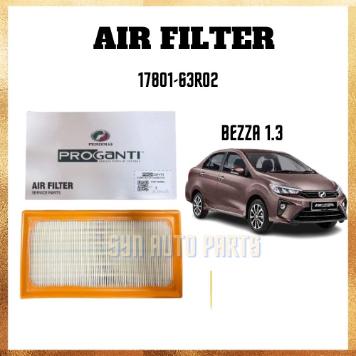 ORIGINAL PERODUA BEZZA 1.3CC ENGINE AIR FILTER (17801-63R02) #Perodua ...
