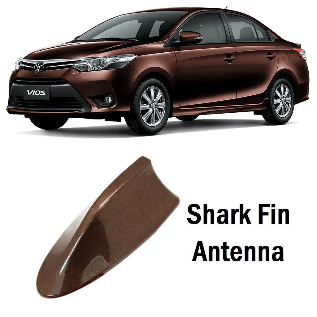 Toyota Vios Dark Brown Shark Fin Roof Antenna Aerial FM AM Shopee Malaysia