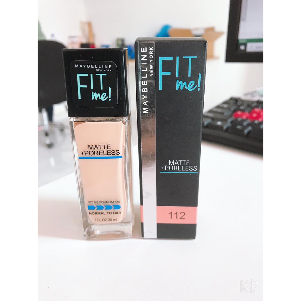 MAYBELLINE Fit Me Matte Liq Foundation SPF 112 Natural Ivory 30ml ...