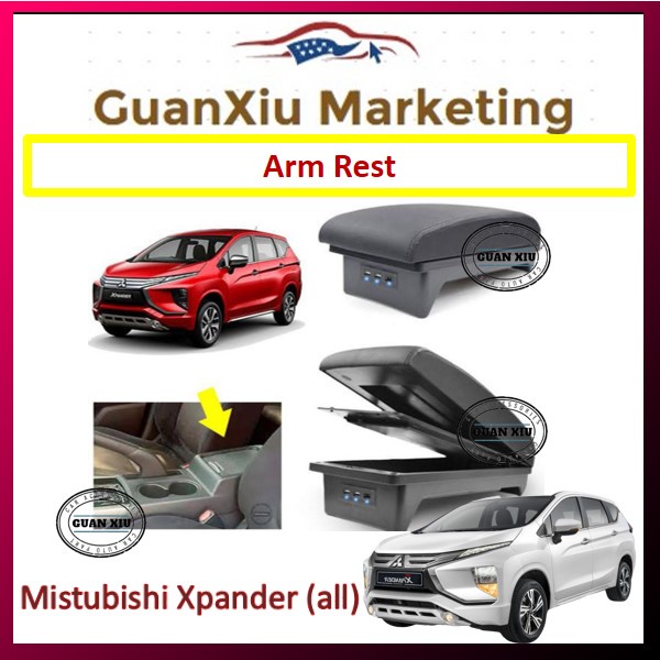 Mitsubishi XPander Arm Rest Leather Quality (prefect fitting) | Shopee ...
