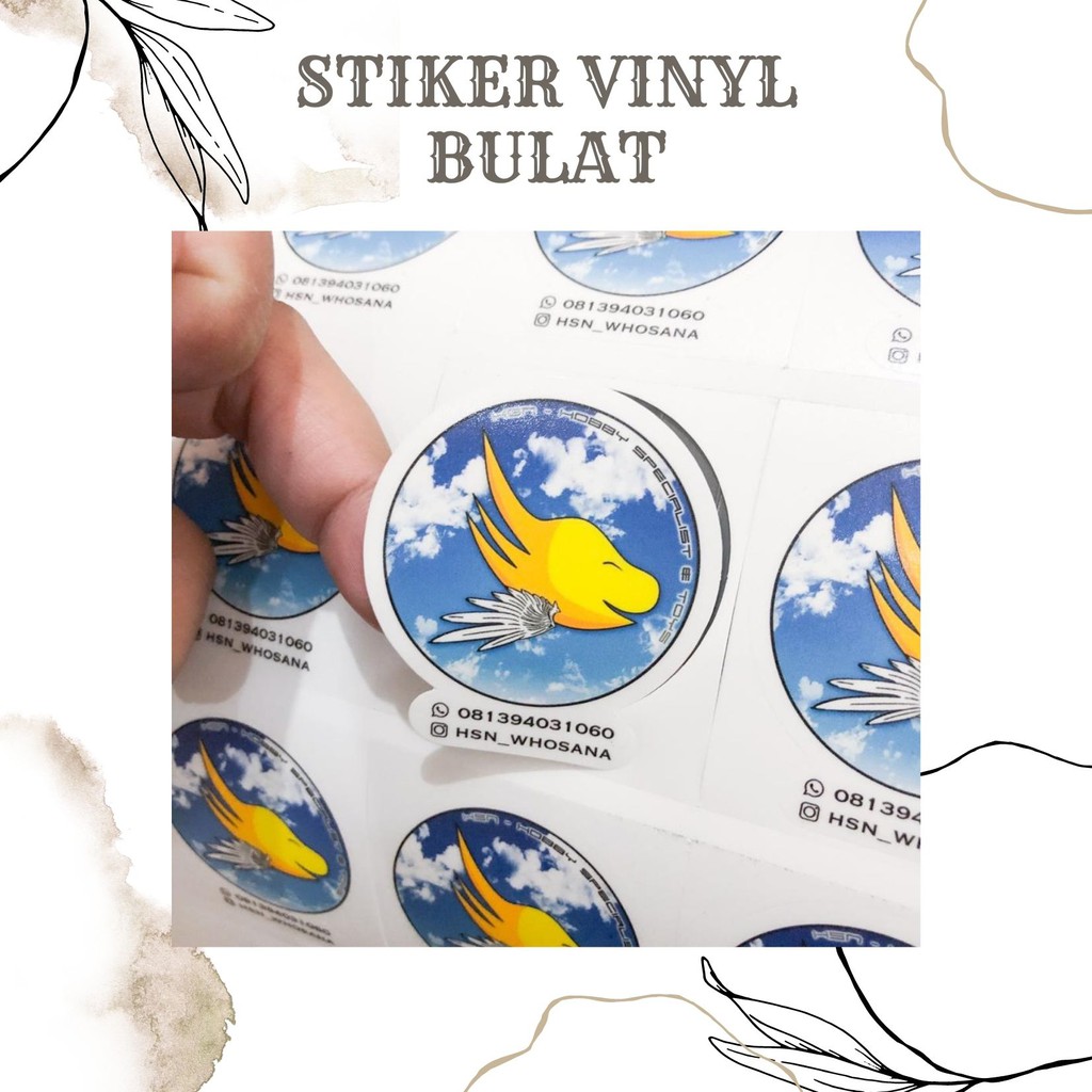 Label Logo Round Vinyl Sticker for Food Packaging | Shopee Malaysia