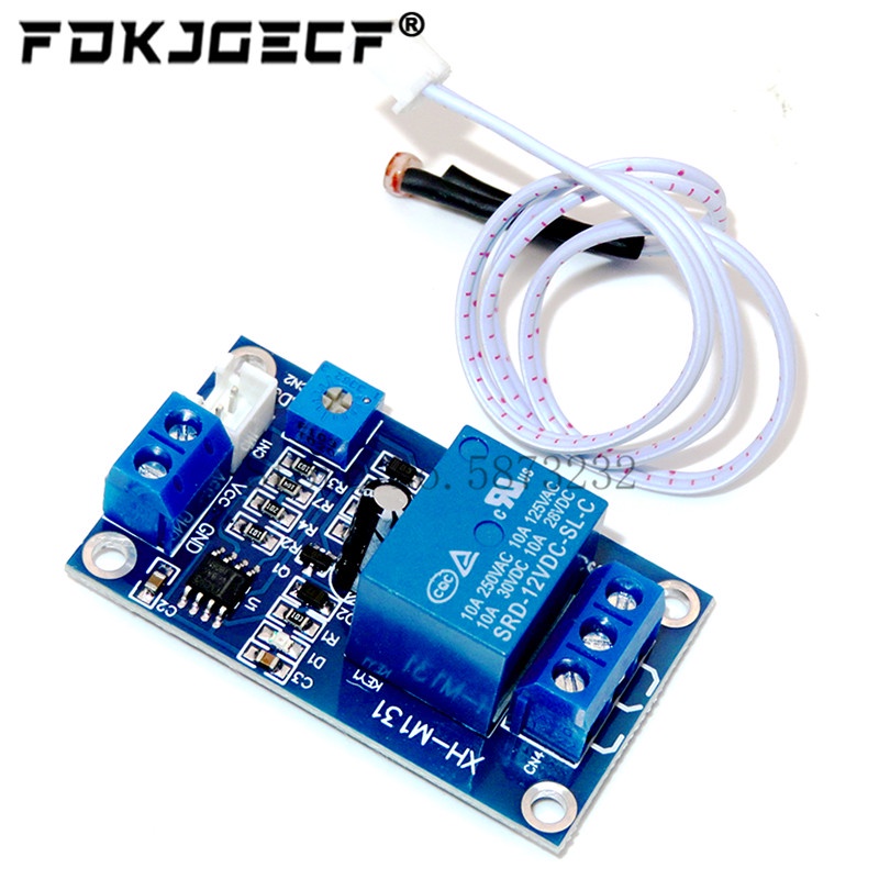 XH-M131 DC 5V / 12V Light Control Switch Photoresistor Relay Module Detection Sensor 10A ...
