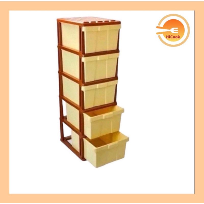 [Ready Stock] HICOOK Lava DW9915 5 Tier Drawer / Century Drawer ...