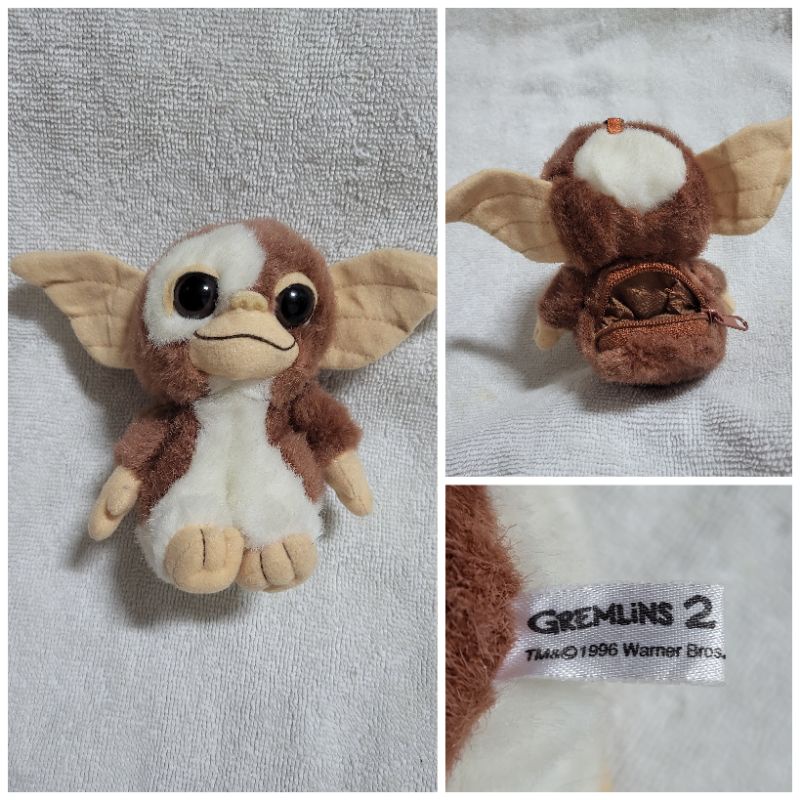 Authentic Vintage Mini Warner Bros Gremlins 2 Plush Soft Toy Pouch ...