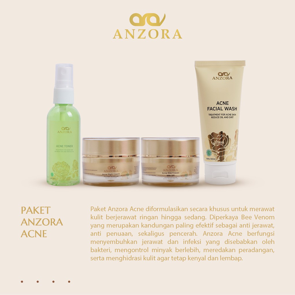 Anzora Skincare Acne Package And Arrangement Package | Shopee Malaysia