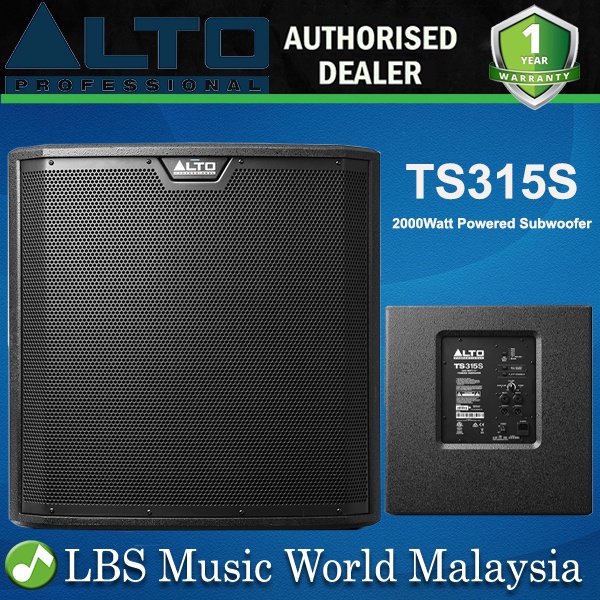 [Discontinued] Alto Professional TS315S 2000 Watt 15 Inch Powered ...