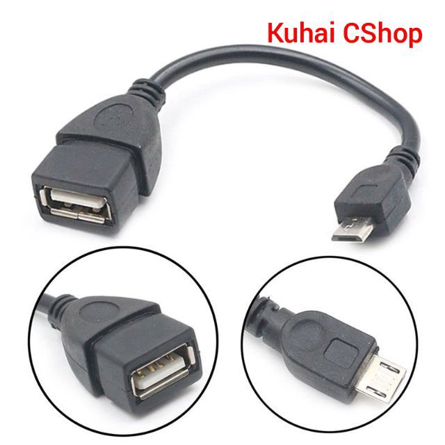 🔥PROMO🔥 USB OTG - On-The-Go - Host Adapter Cable | MicroUSB B male to ...