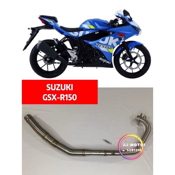 SUZUKI GSX R150 S150 EXHAUST PIPE MANIFOLD 32MM-51MM STAINLESS STEEL ...