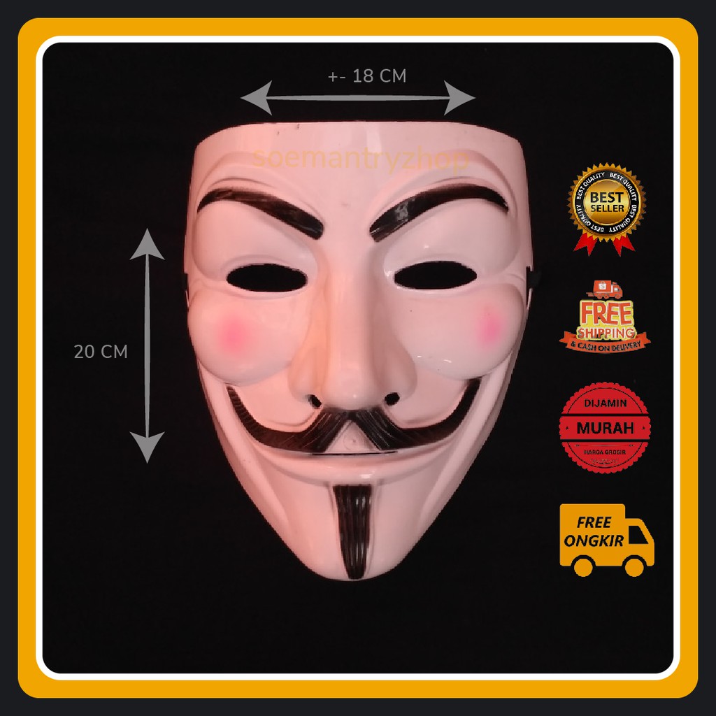 Anonymous pink Cheek Mask anonymouse Mask joker bujang Clown hacker ...