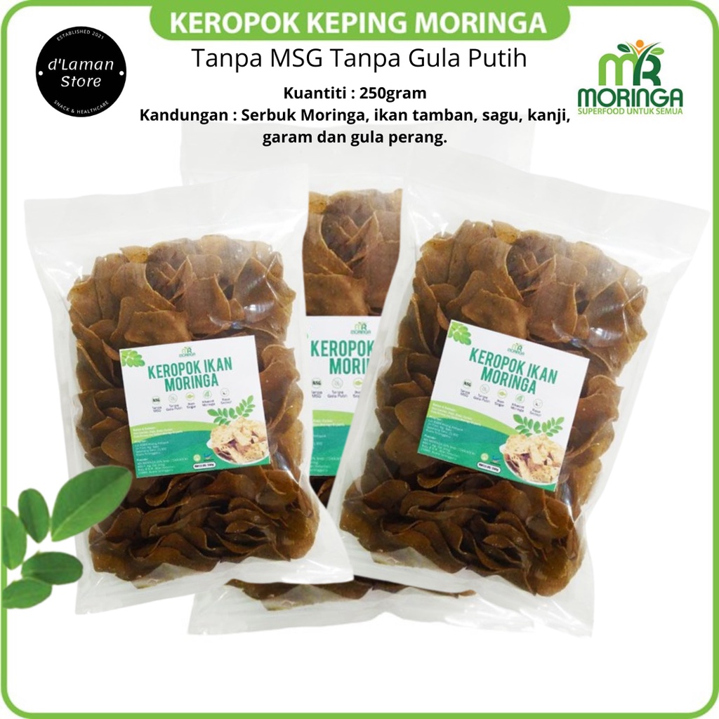 KEROPOK KEPING DENGAN NUTRISI MORINGA - FISH CRACKERS CRUNCHY IKAN ...