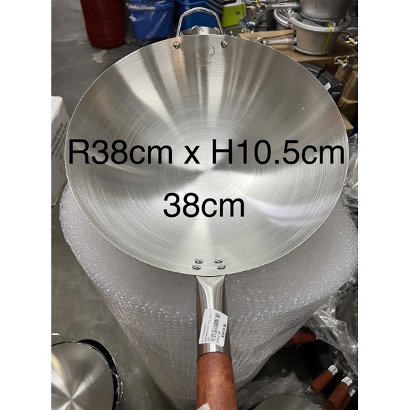 High Quality Stainless Steel Wok With Wood HDL_Kuali Steel_Kuali Tomyam ...
