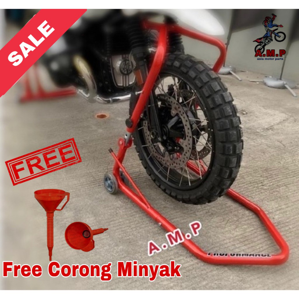 Front Fork Paddock Stand Headlift HEAD LIFT Fork Depan Ducati Aprilia ...