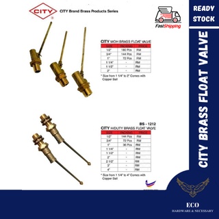 CITY MOH BS1212 Brass Float Valve Light Duty Forging Heavy Duty 1/2" 3/4" 1"/15mm 20mm 25mm ...