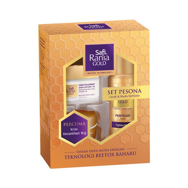 SAFI RANIA GOLD SET PESONA ( FREE KIRM KECANTIKAN 16 G) | Shopee Malaysia