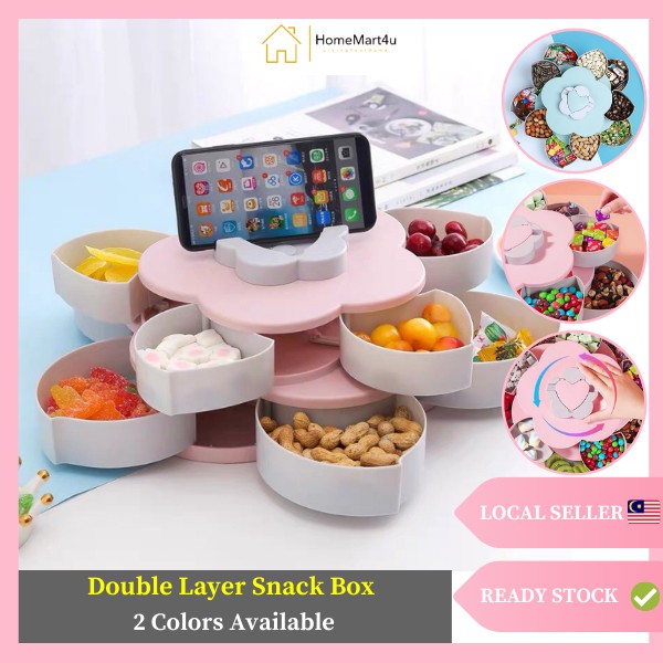 Bekas Kuih Raya Bekas Hari Raya Biskut Bekas Bunga Raya Double Layer ...