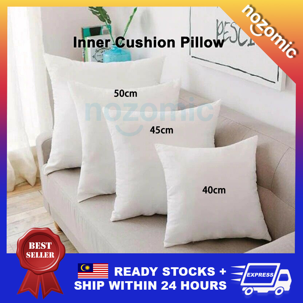 Premium Quality Cushion 40cm 45cm Cotton Fill Inner Cushion Square Home ...