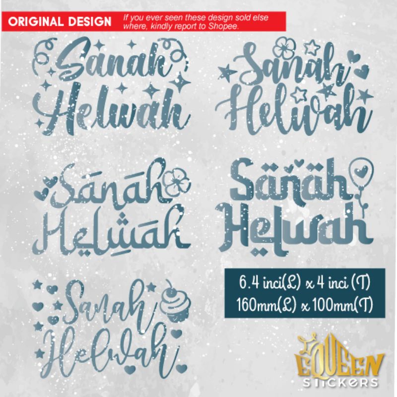 Sticker BOBO Balloon Budget - Sanah Helwah | Shopee Malaysia