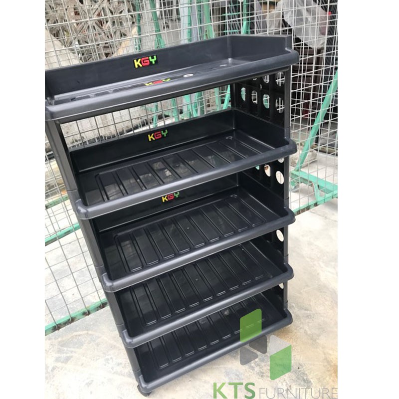 Kingyo Mobile 4/5 Layer Multipurpose Rack & Shelves/ Shoes Rack/ Rak ...