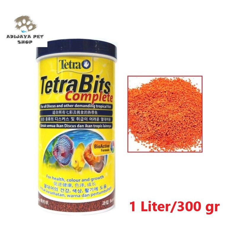 Tetra Bits Complete 300 gram / 1 Liter (Decorative Fish Granules Feed ...
