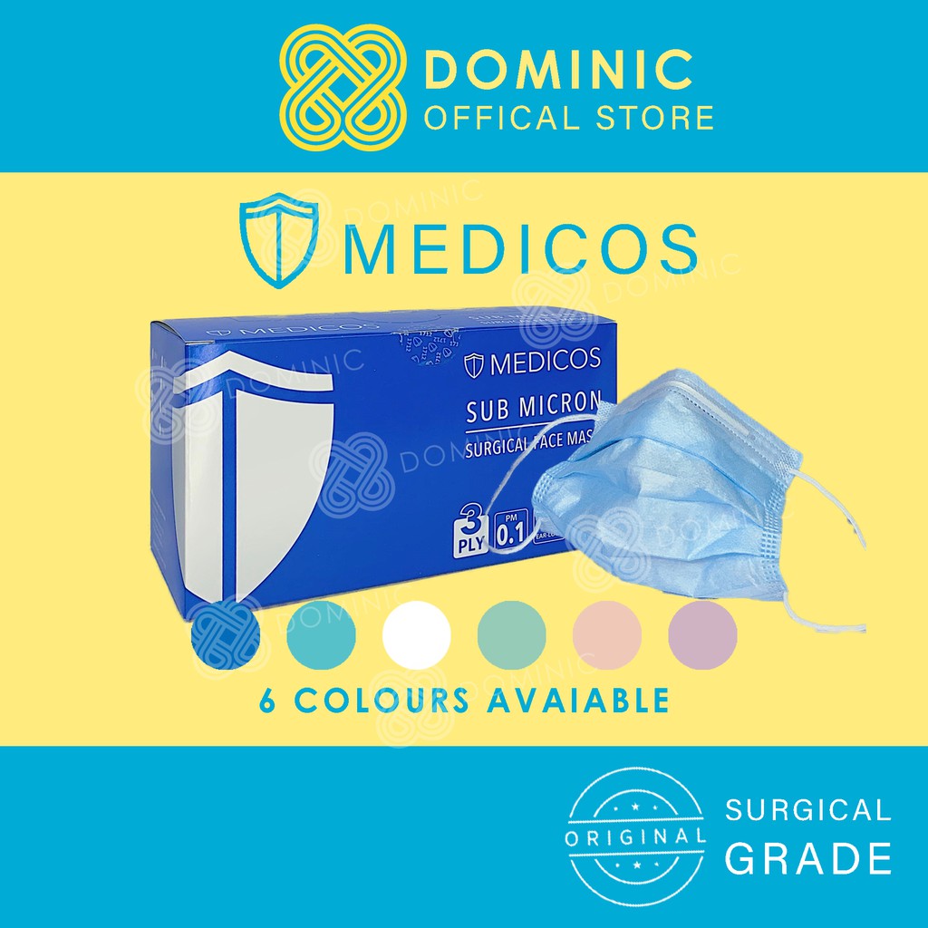 💥 [ORIGINAL & AUTHENTIC] 💥MEDICOS SURGICAL MASK 3Ply SURGICAL LEVEL ...