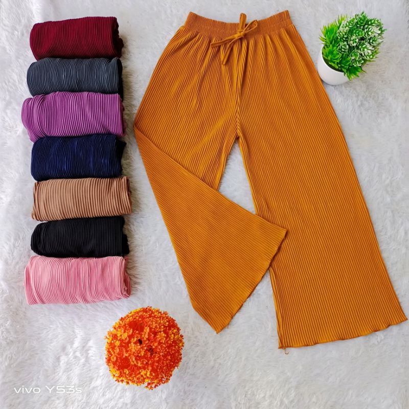 Girls 6-13 Years Old Pleated Pleated Culottes/Children's Pleated ...