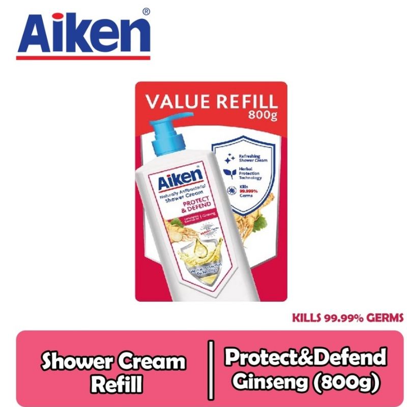 Aiken Antibacterial Shower Gel Refill Pack 800g | Shopee Malaysia