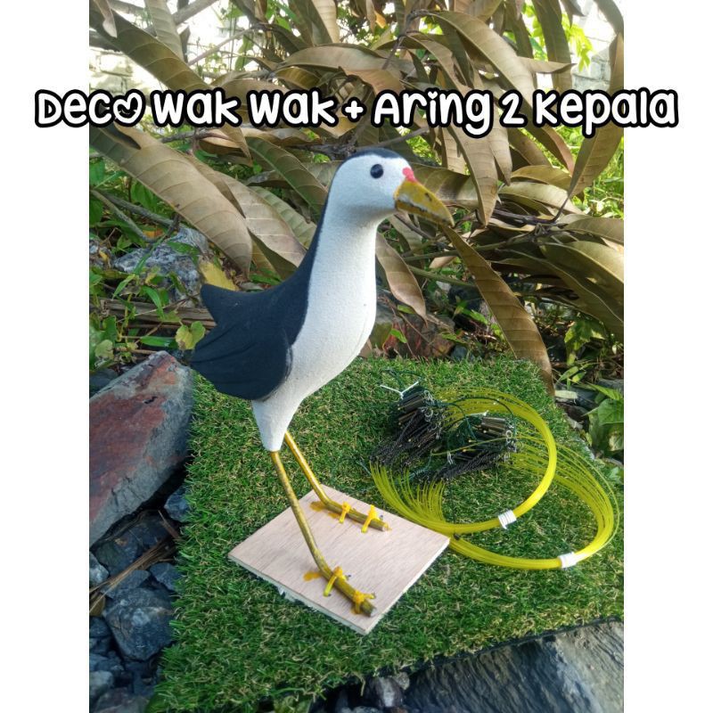 Patung @ decoy wak wak , Ruak Sekali Aring / Racik Gantung 2 Kepala | Shopee Malaysia