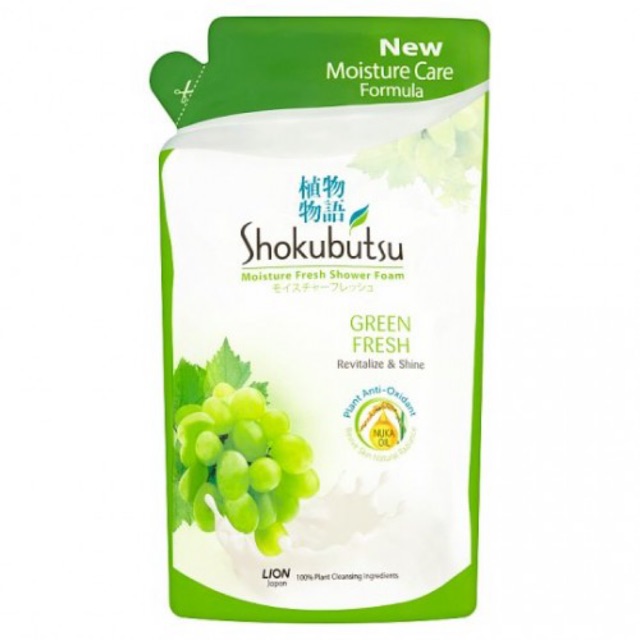 Shokubutsu Green Fresh Moisture Fresh Shower Foam 550g | Shopee Malaysia