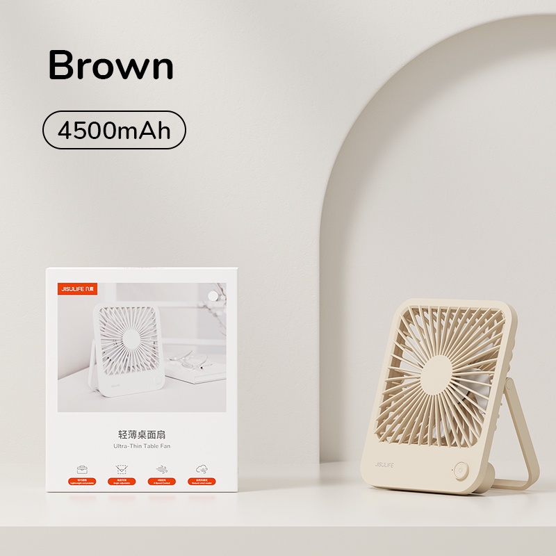 【East MY】Portable Fan JISULIFE Mini Table Fan USB Rechargeable 4500 mAh ...
