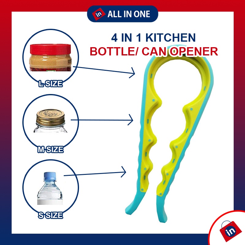 Multi-purpose four-in-one can opener anti-slip bottle opener kitchen ...