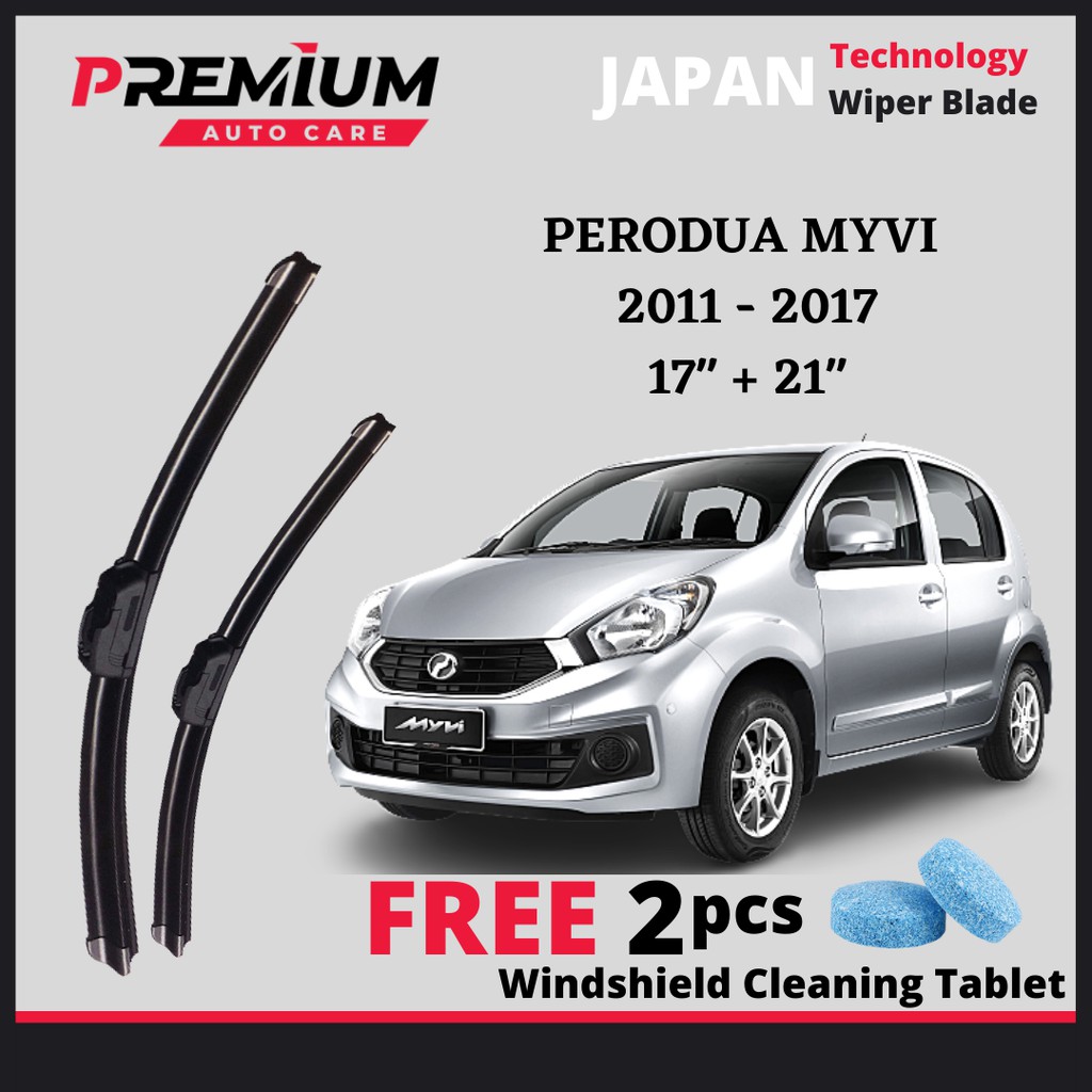 🔥 PERODUA MYVI LAGI BEST ICON [2011-2017] PREMIUM RUBBER WIPER BLADE JAPAN TECHNOLOGY WIPER ...