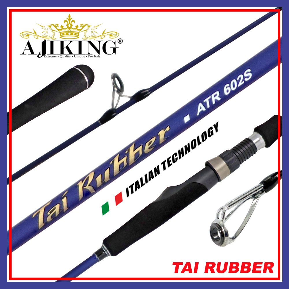 Ajiking Tai Rubber Joran Pancing Spinning 6'0-6'3kaki | Sotong | Butt ...