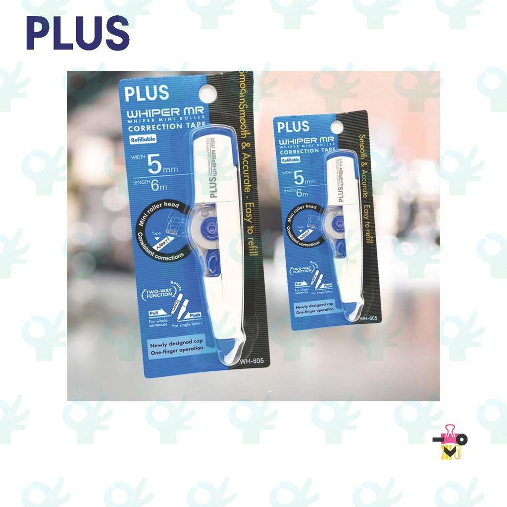 PLUS REFILLABLE WHIPER MR MINI ROLLER CORRECTION TAPE 5MM X 6M (WH-605 ...
