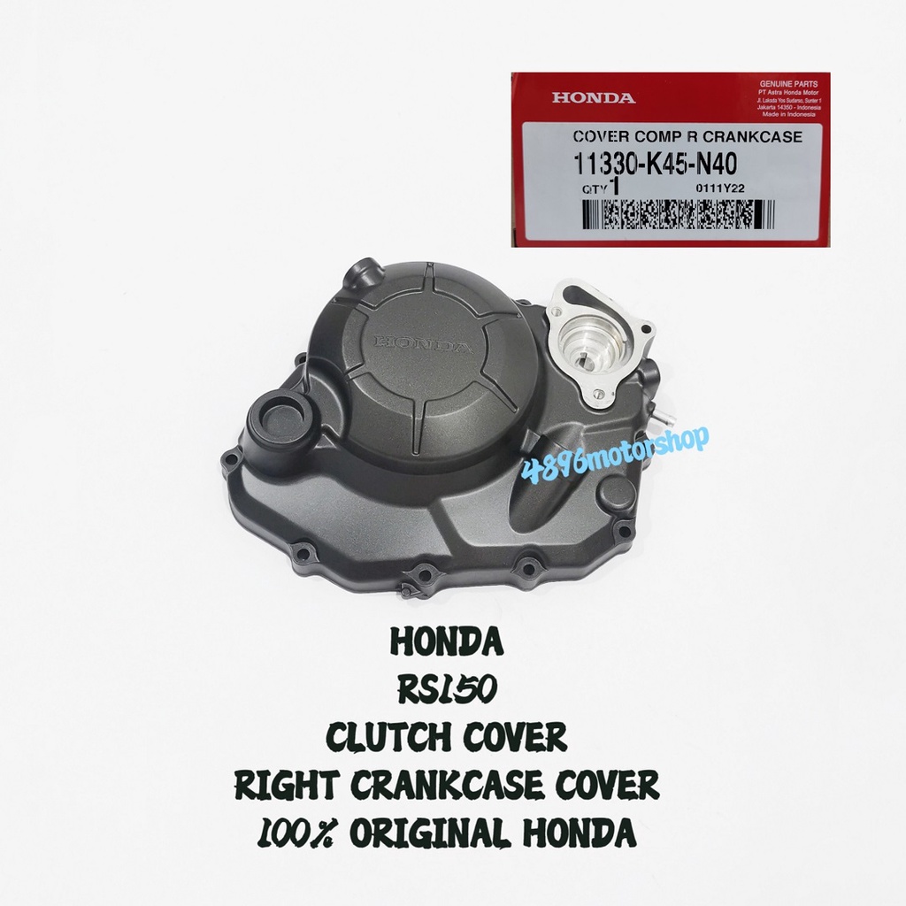 HONDA RS150 V2 RS150R CLUTCH COVER RIGHT CRANKCASE COVER ORI K45 COVER ...
