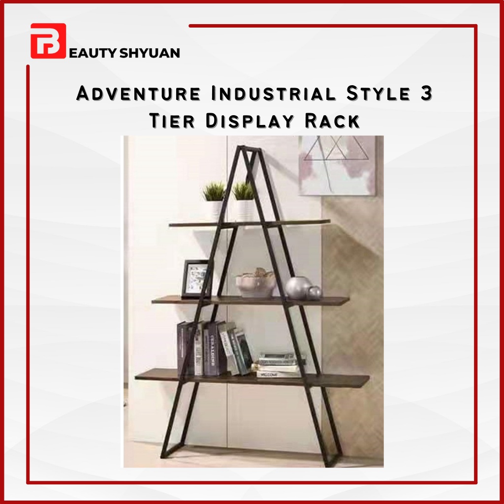 ADVENTURE 3 Tier Rack Metal Display Rack Display Cabinet Metal Rack ...