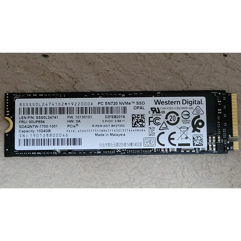 Western Digital PC SN720 1TB NVMe SSD | Shopee Malaysia