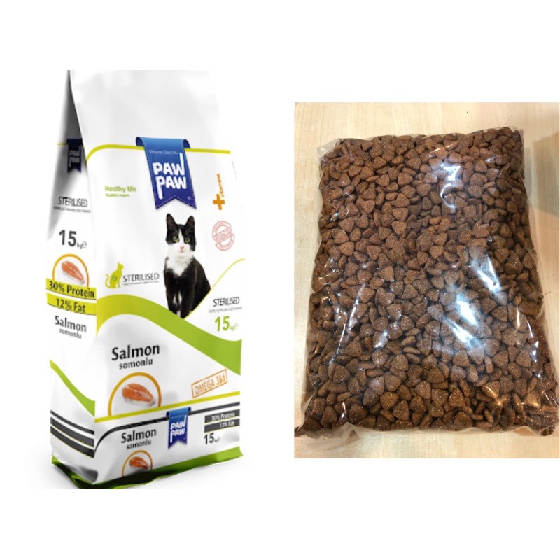 PAW PAW Cat Food Salmon 1kg | Shopee Malaysia