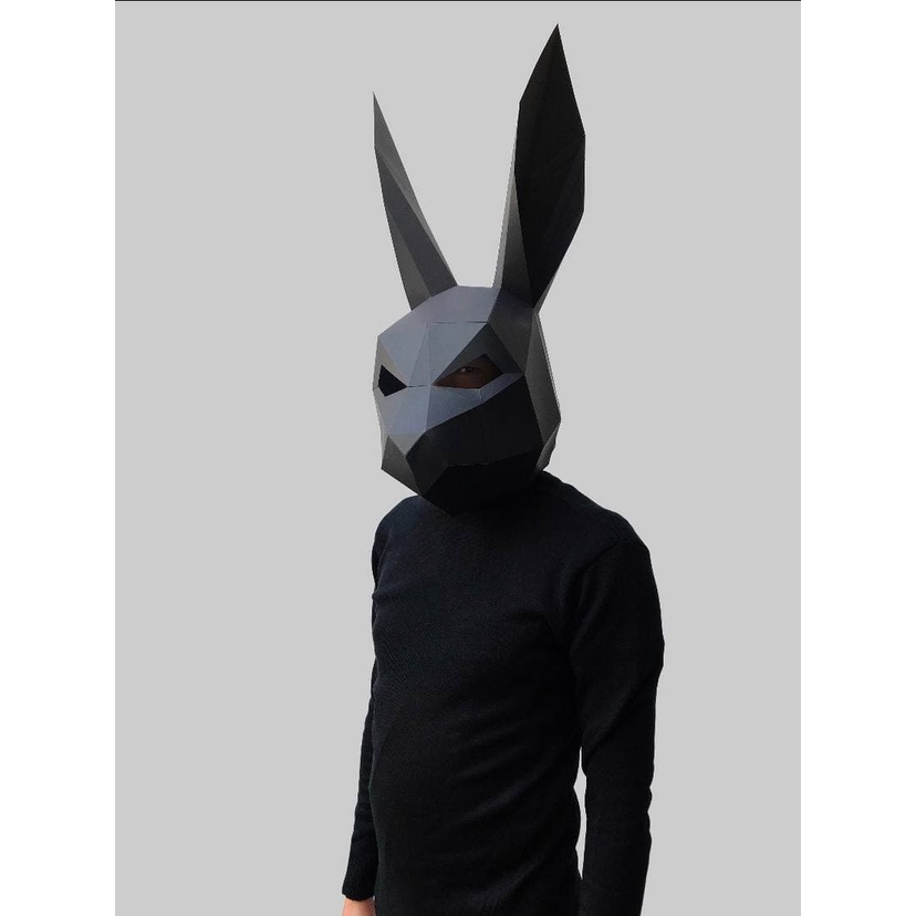 RABBIT MASK FOR ADULT PARTY WINTERCROFT MASKS PAPERCRAFT 3D | Shopee ...