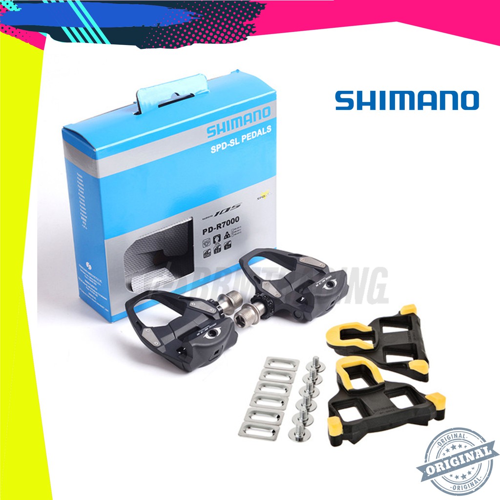 SHIMANO SPD-SL PD-R7000 105 Clipless Carbon Pedals road bikes bicycle pedal ORIGINAL R7000 ...