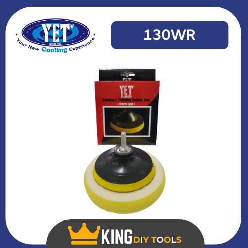 YET 130WR 130mm-M10 x 1.5 Velcro Polishing Sponge Come With Drill ...