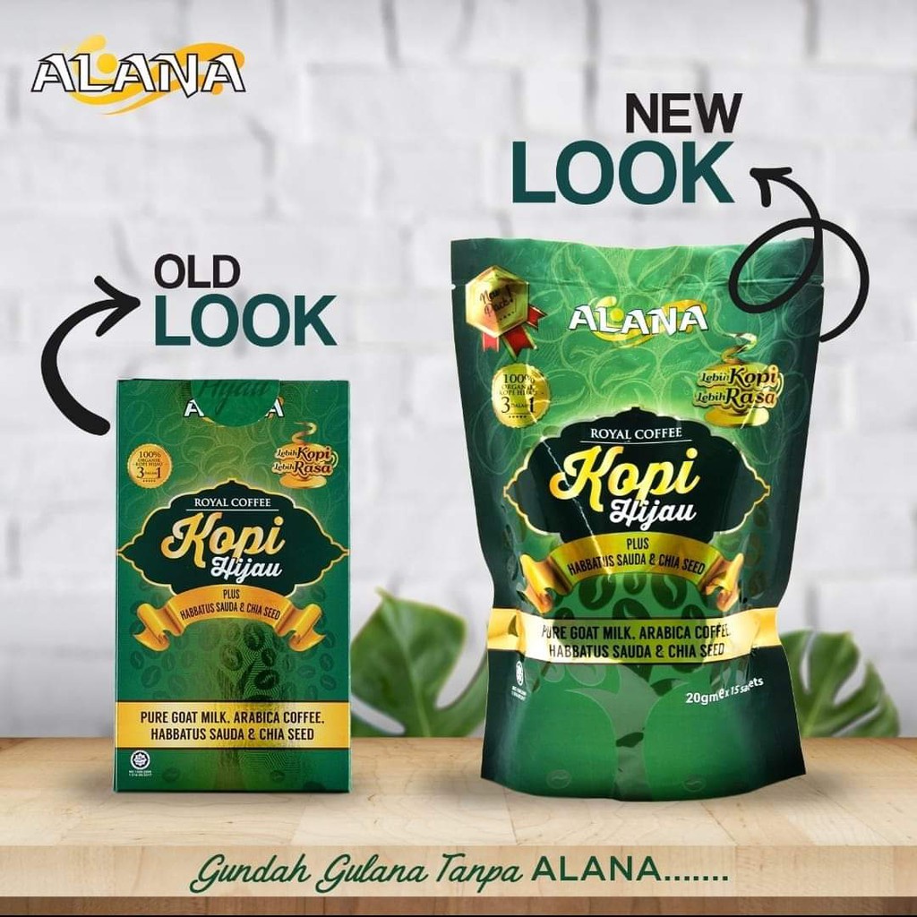 🔥HOT💯ORIGINAL KOPI HIJAU ALANA (15 Sachet) | Shopee Malaysia