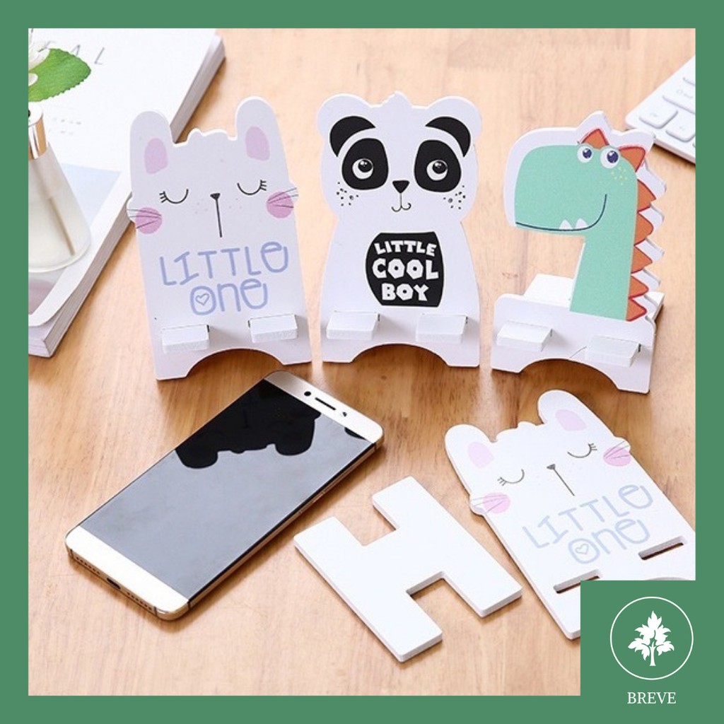 📢[Ready Stock] Handphone Holder Cartoon Wooden Phone Stand | Shopee ...
