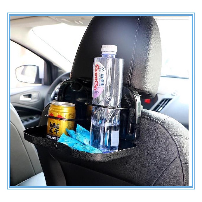 Folding Auto Cup Holder Car Back Seat Table Drink Food Tray Auto Travel ...