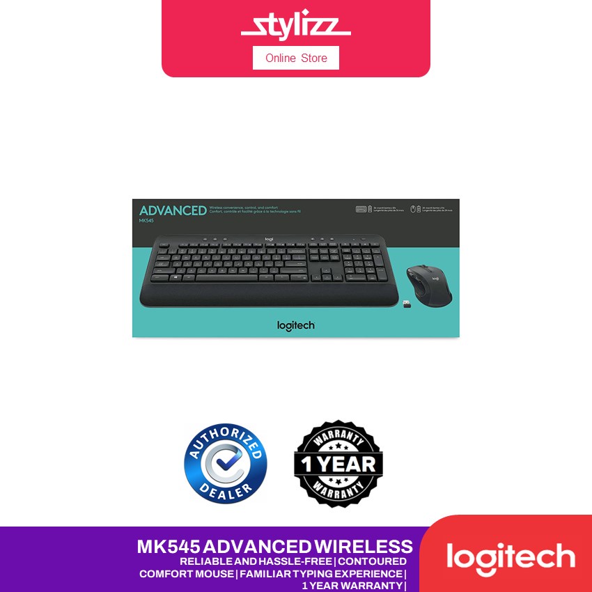 Logitech Mk545 Advanced Wireless Combo Keyboard And Mouse Shopee Malaysia