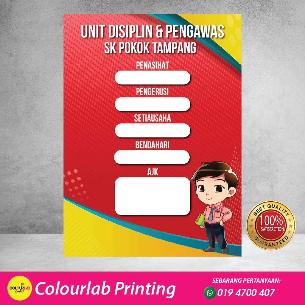Carta unit disiplin sekolah | Shopee Malaysia