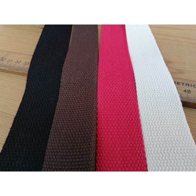 5 meter 3cm Hard Cotton Webbing Strap Tali Beg Tebal | Shopee Malaysia