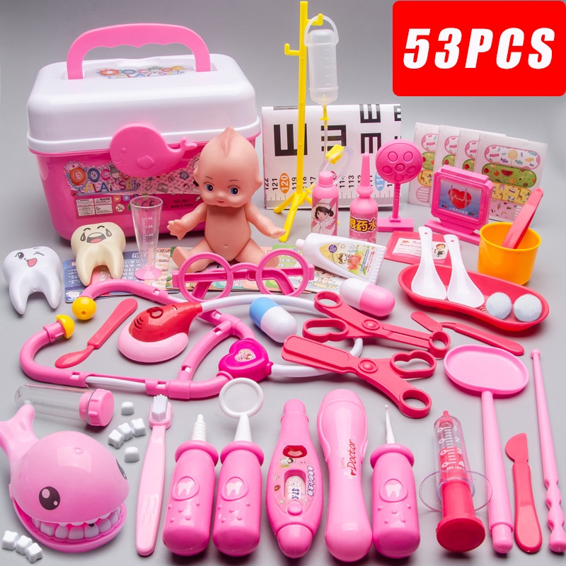 Doctor Toy Set Simulation Docter Nurse Stethoscope Injection Play House ...