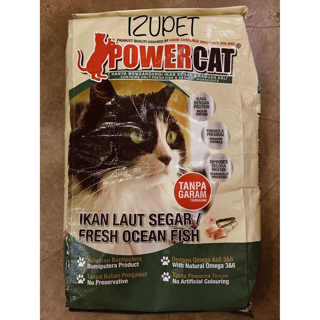 Power Cat Fresh Ocean Fish 7kg (Bumiputera Product) | Shopee Malaysia